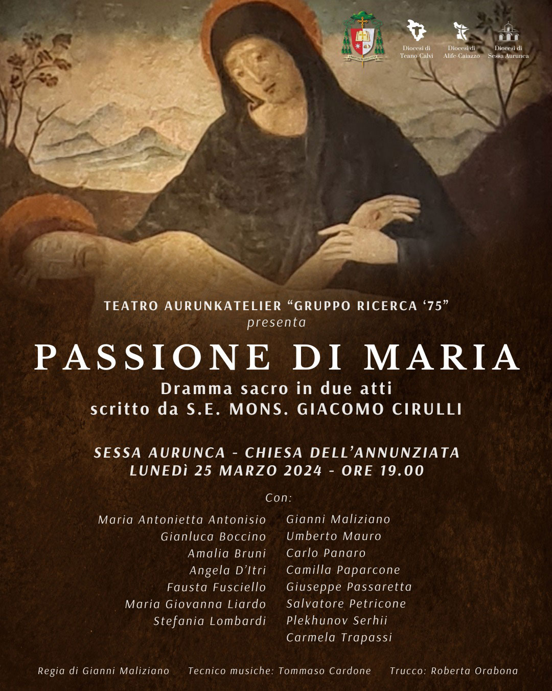 "Passione di Maria", il dramma sacro scritto dal Vescovo Giacomo ...